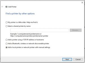 Remote Desktop Network Printer Redirection