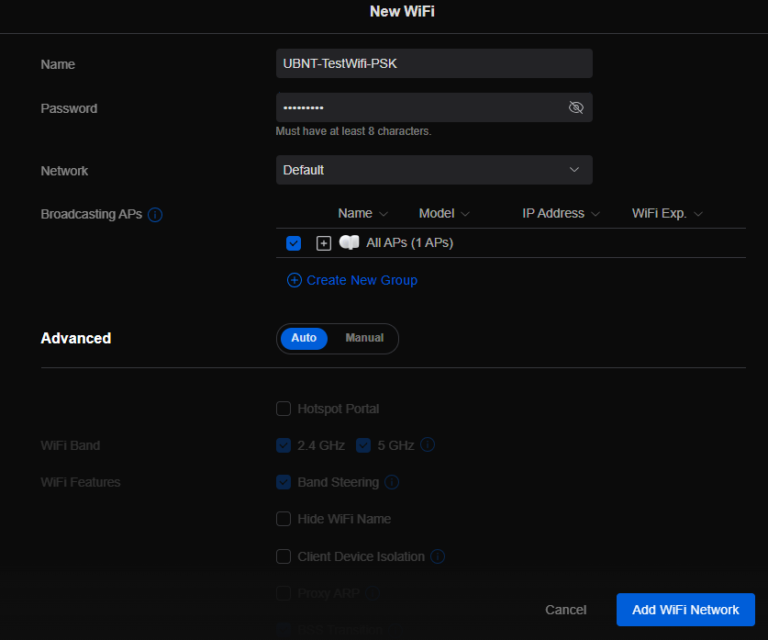 Setup Ubiquiti Wireless Network with PSK & RADIUS